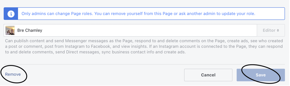 How to remove admins from your company’s Facebook page